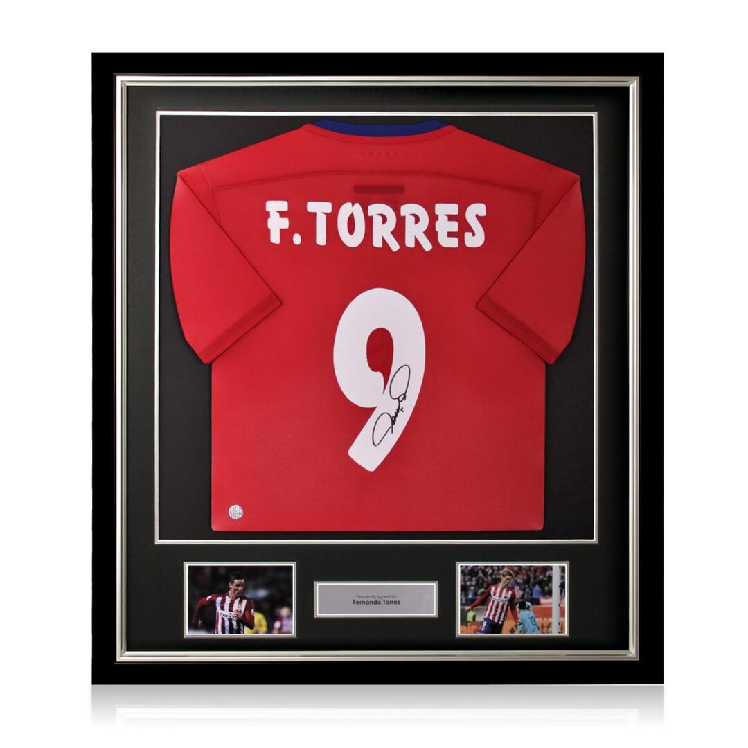 Fernando Torres Signed Atletico Madrid 2015-16 Football Shirt. Deluxe ...