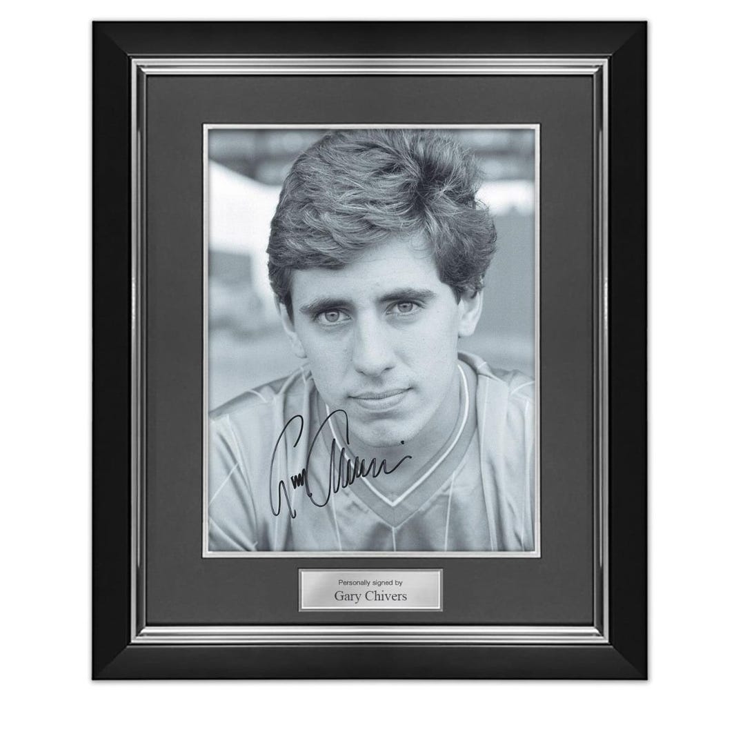 Gary Chivers Signed Chelsea Photo. Deluxe Frame - Etsy