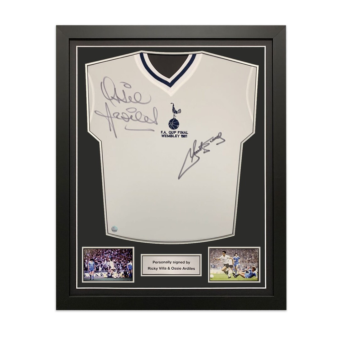 Ossie Ardiles and Ricky Villa Signed Tottenham Hotspur 1981 Football ...