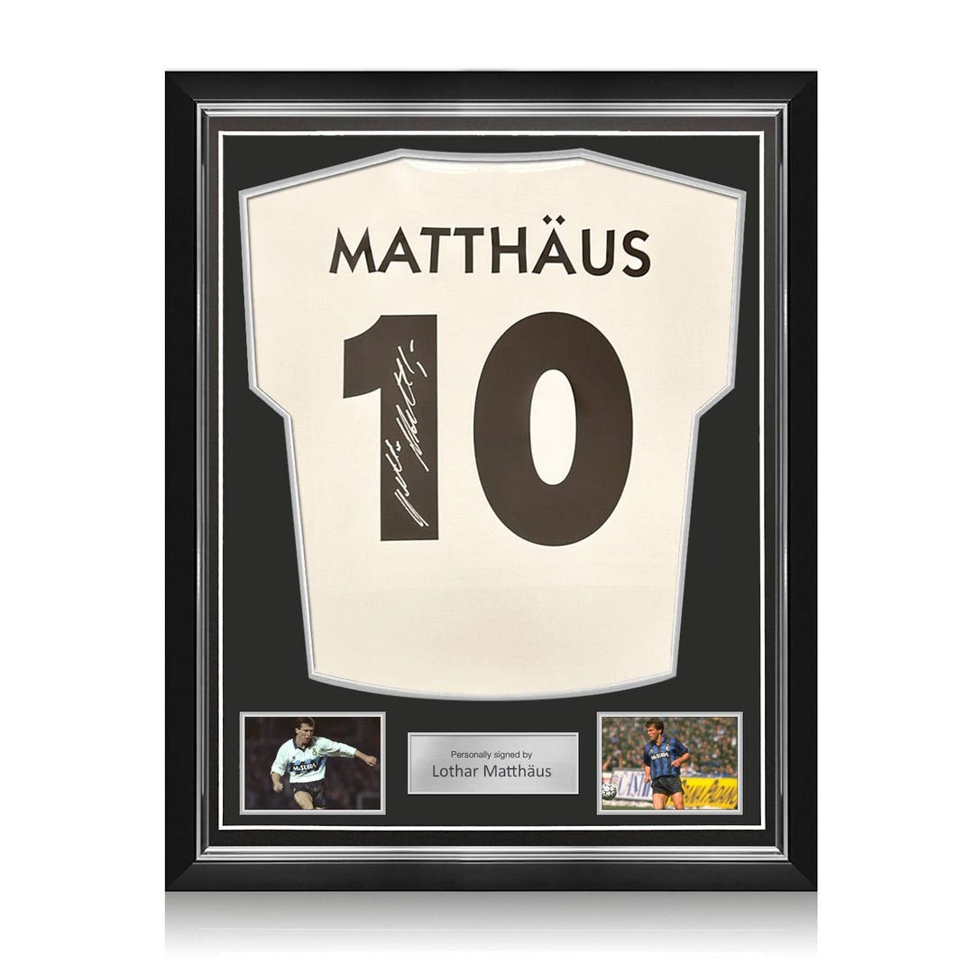 Lothar Matthäus Inter Milan 1990 Away Football Shirt. Superior Frame - Etsy