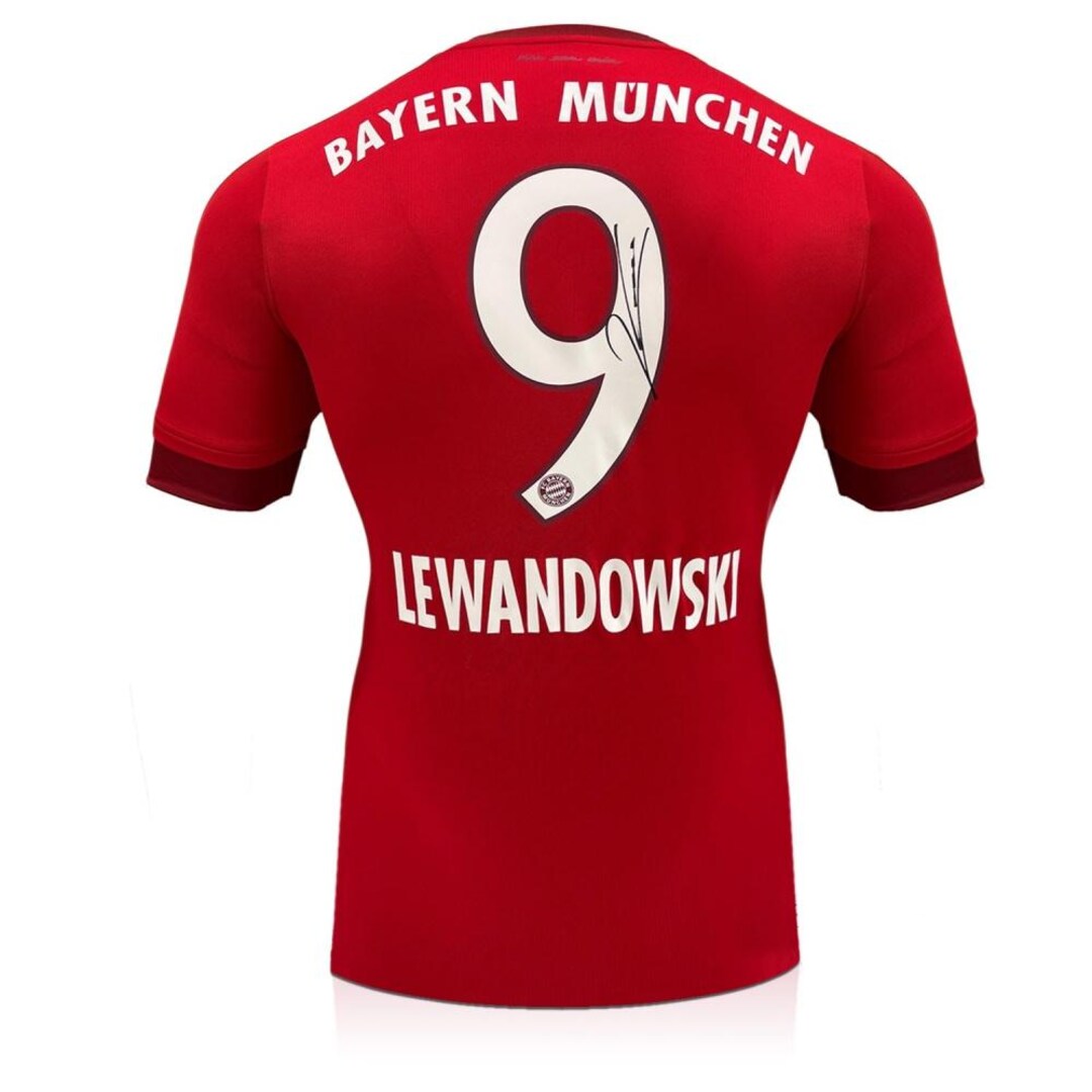 Robert Lewandowski Signed Original Bayern Munich 2015-16 Home Football ...