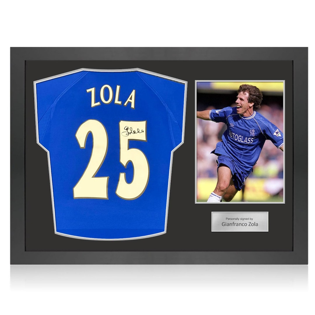 Gianfranco Zola Signed Chelsea 2000 Football Shirt. Icon Frame - Etsy