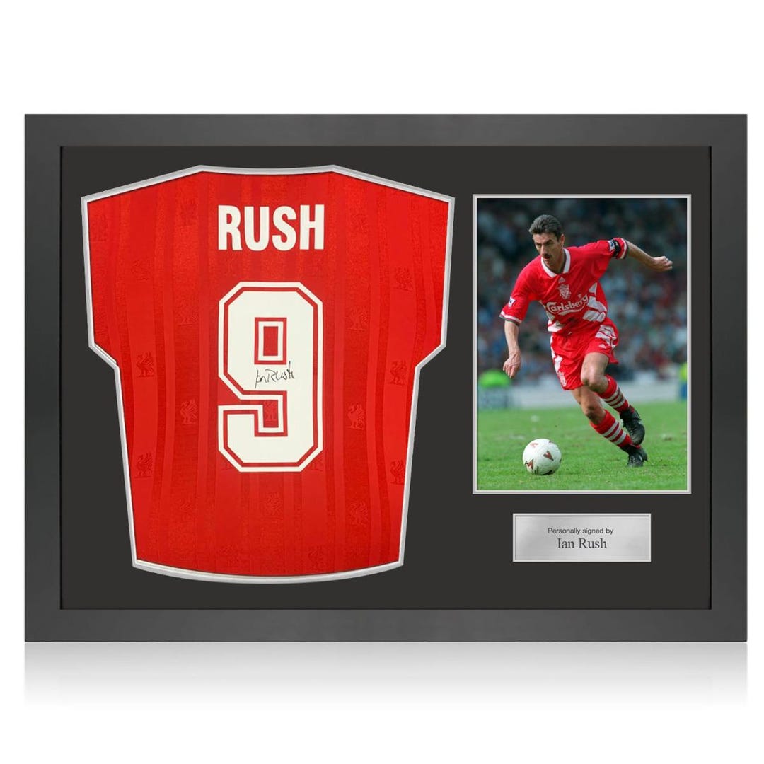 Ian Rush Back Signed Liverpool 1985-86 Football Shirt: 9. Icon Frame - Etsy