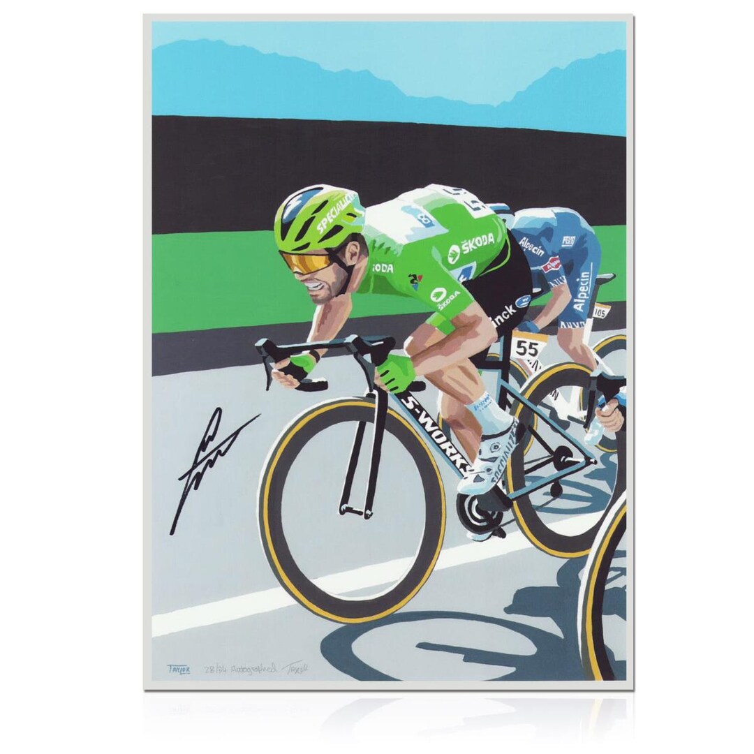 Mark Cavendish Signed Cycling Fine Art Print - Etsy