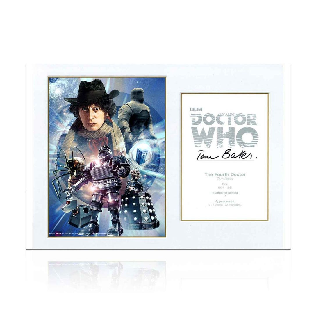 Tom Baker Signed Doctor Who Poster - Etsy