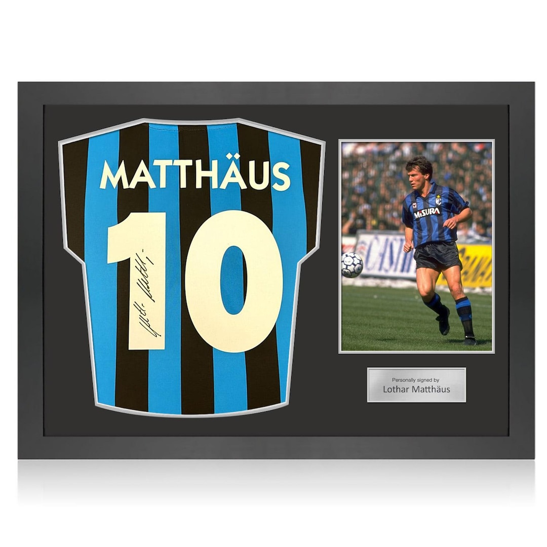 Lothar Matthäus Inter Milan 1990 Home Football Shirt. Icon Frame - Etsy