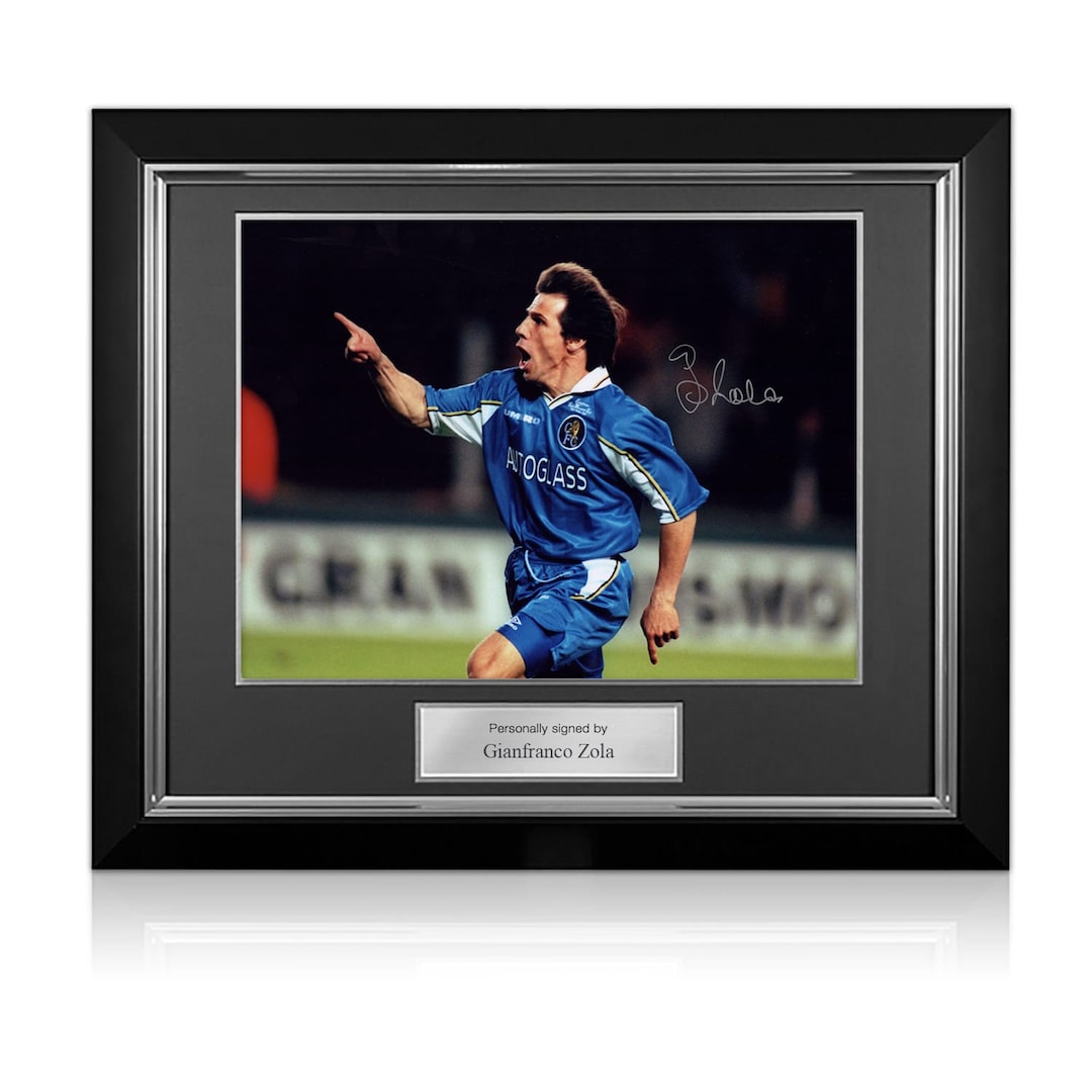 Gianfranco Zola Signed Football Photo: Final Winning Goal. - Etsy