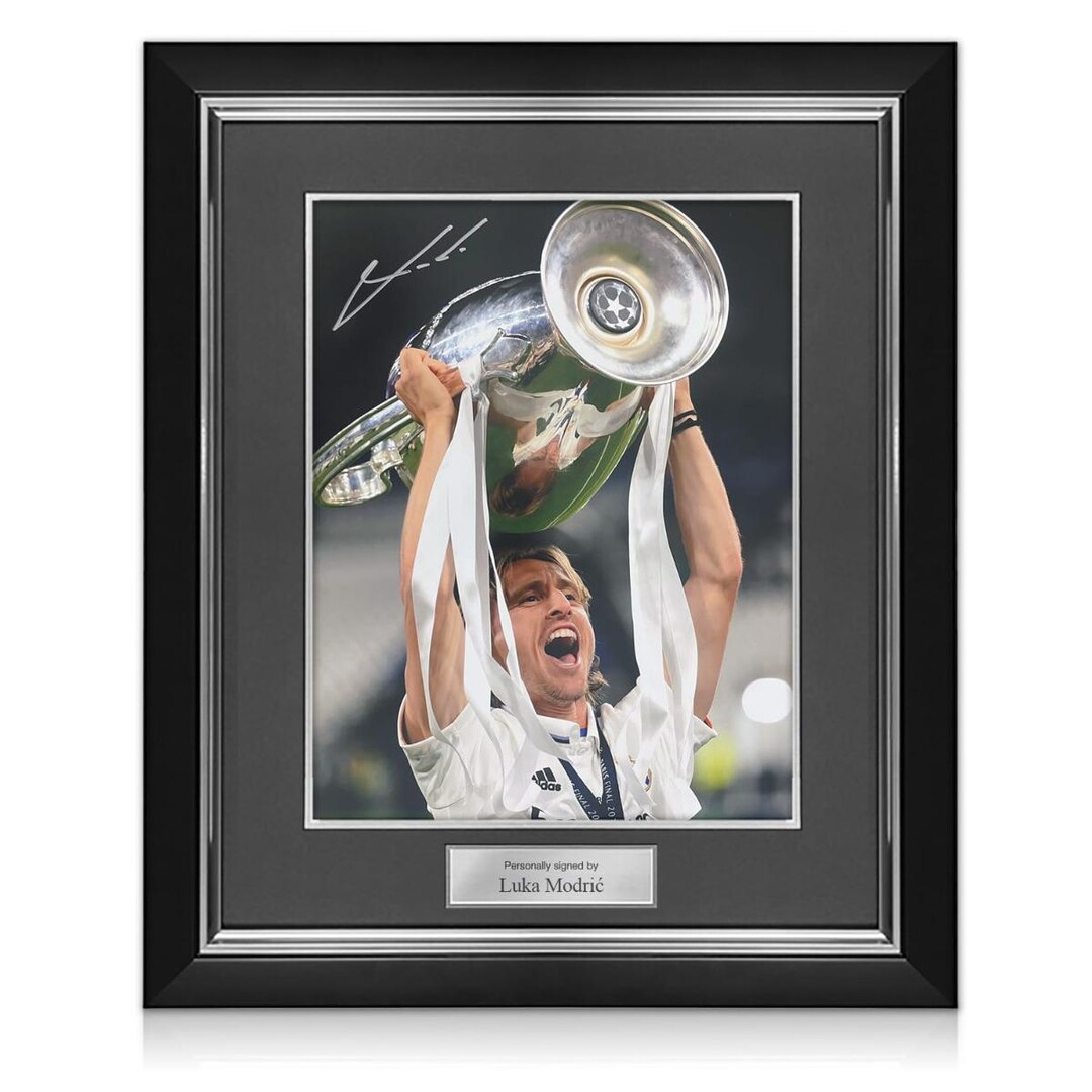 Luka Modric Signed Real Madrid Football Photo: Champions League Winner ...