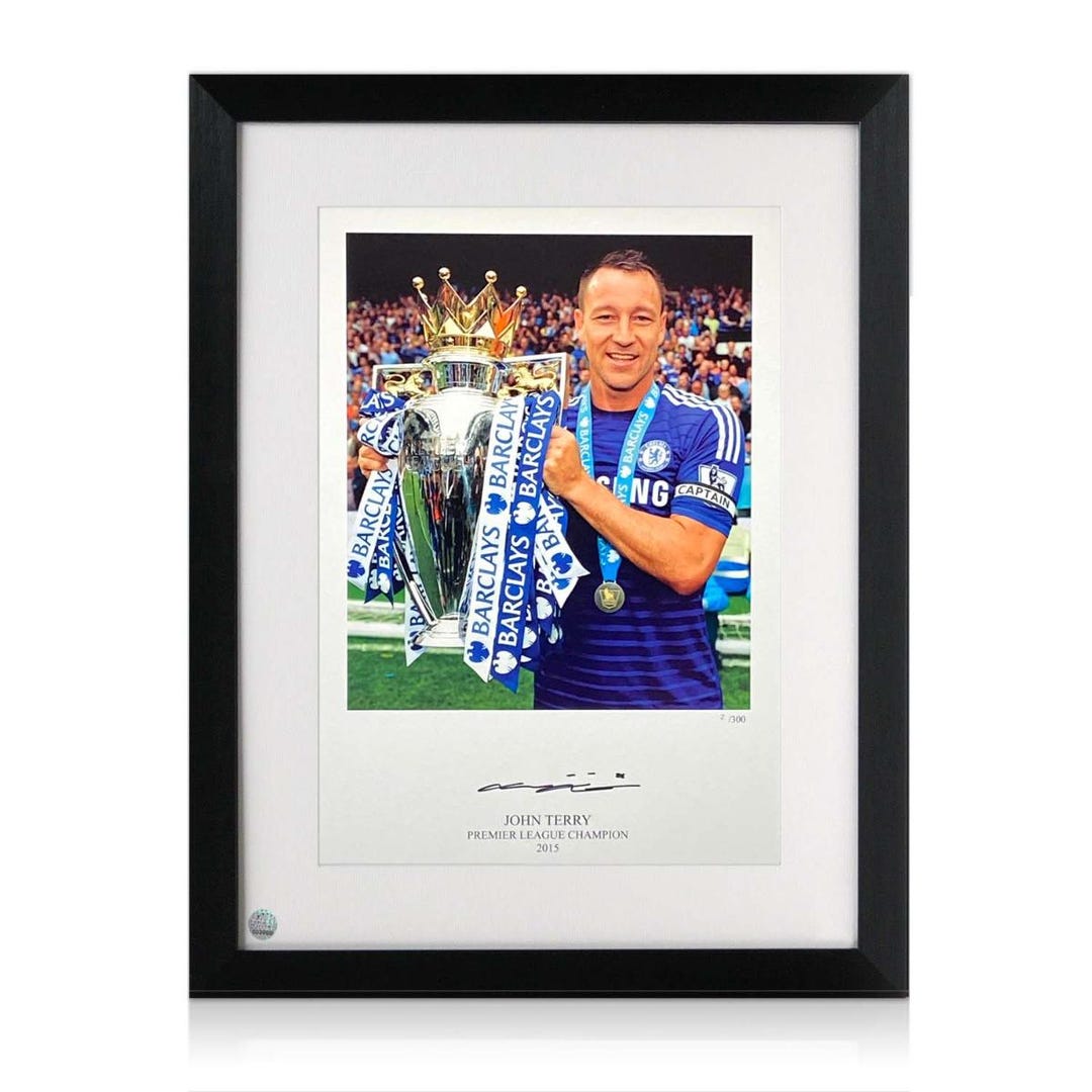 John Terry Signed Chelsea Photo: Premier League Champion. Framed - Etsy