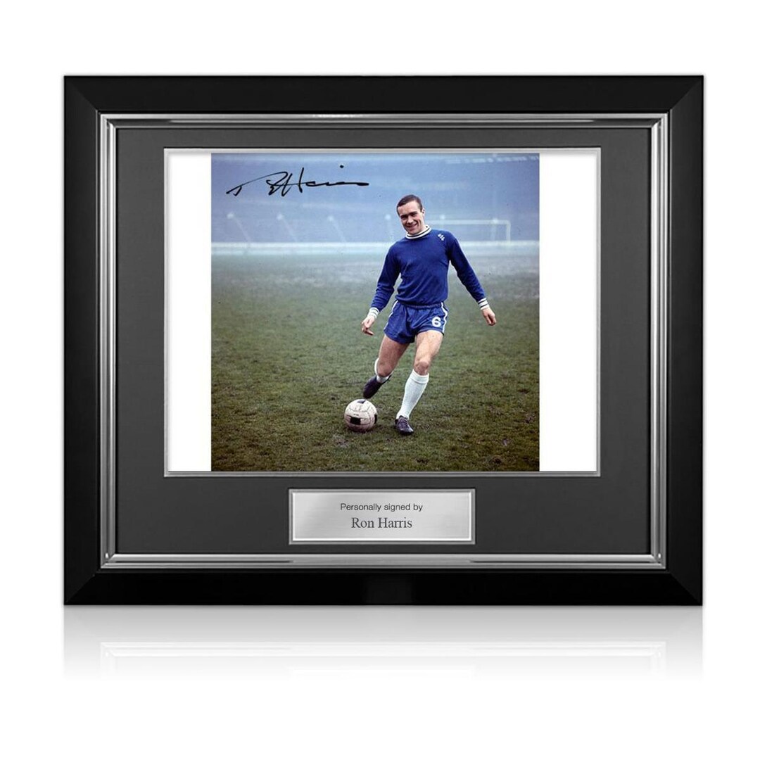 Ron Harris Signed Chelsea Photo: Training. Deluxe Frame - Etsy