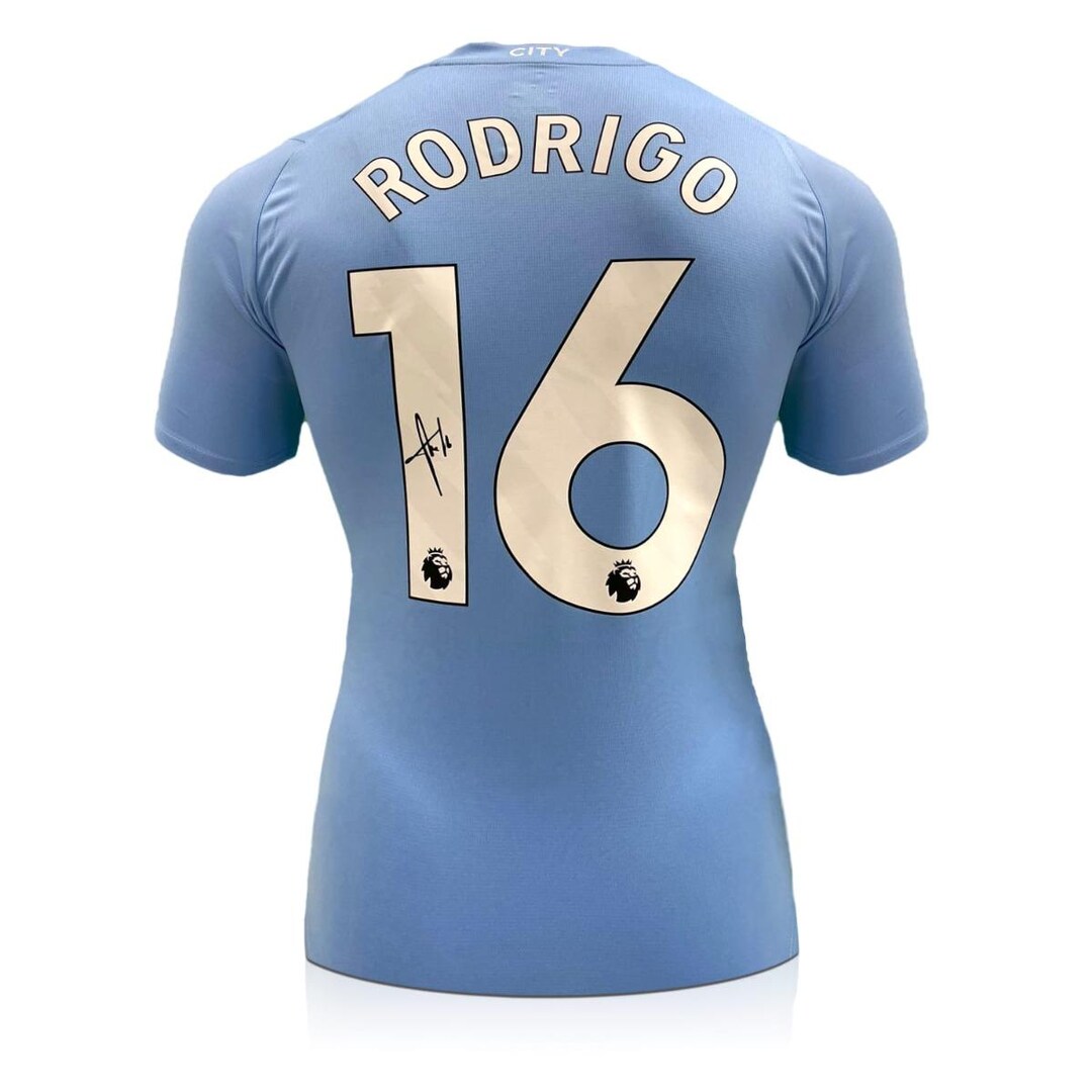 Rodri Signed Manchester City 2023-24 Football Shirt - Etsy