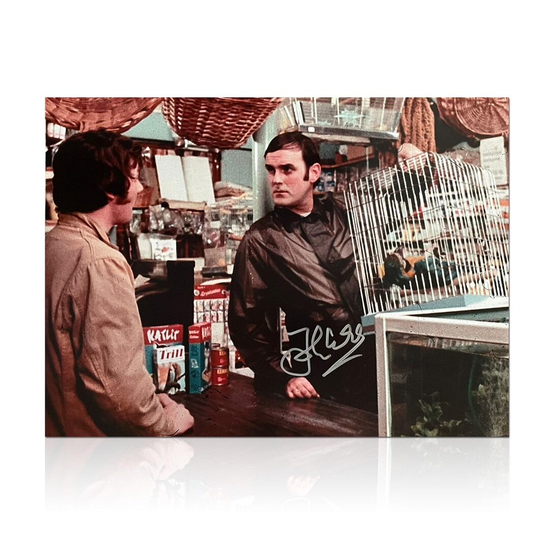 John Cleese Signed Monty Python Photo: Parrot Sketch - Etsy