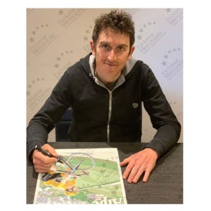 Geraint Thomas Signed Cycling Fine Art Print: Alpe D'huez. Framed - Etsy