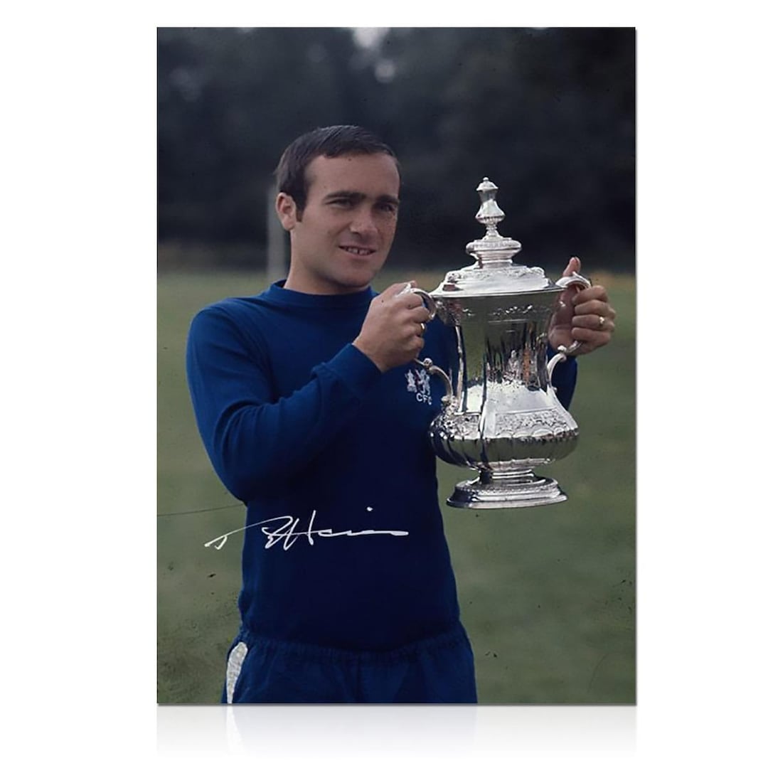 Ron Harris Signed Chelsea Football Photo: Trophy - Etsy