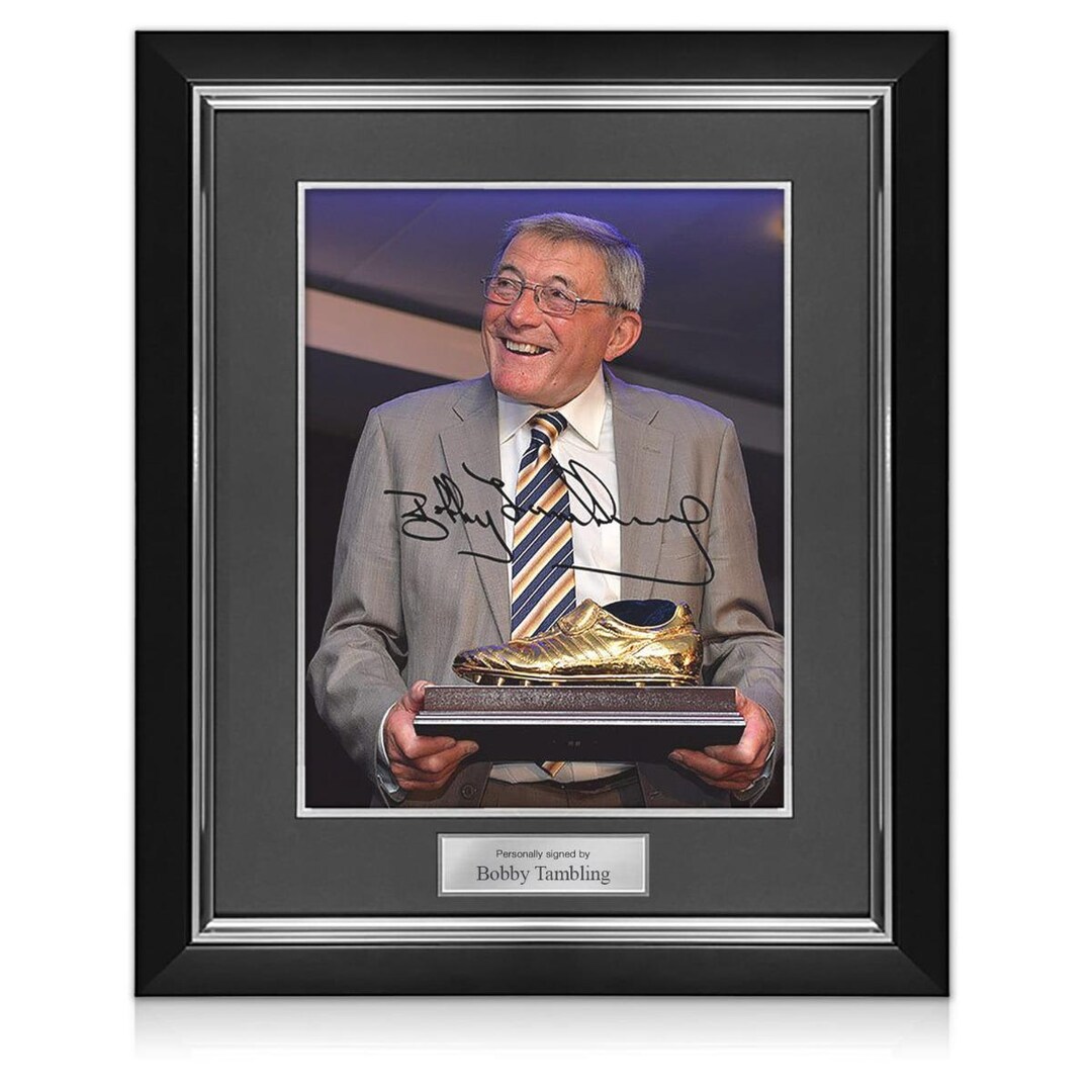 Bobby Tambling Signed Chelsea Photo: Golden Boot. Deluxe Frame - Etsy