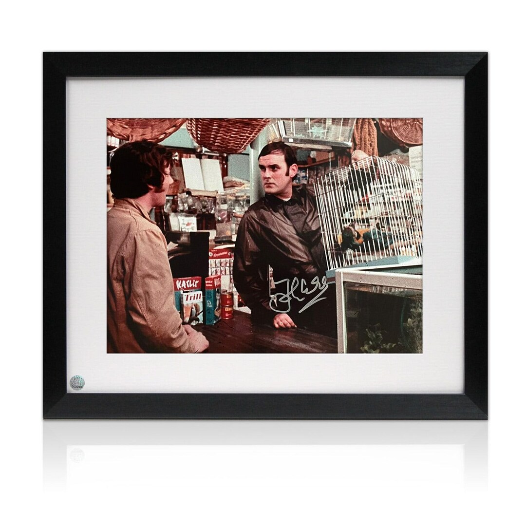 John Cleese Signed Monty Python Photo: Parrot Sketch. Framed - Etsy