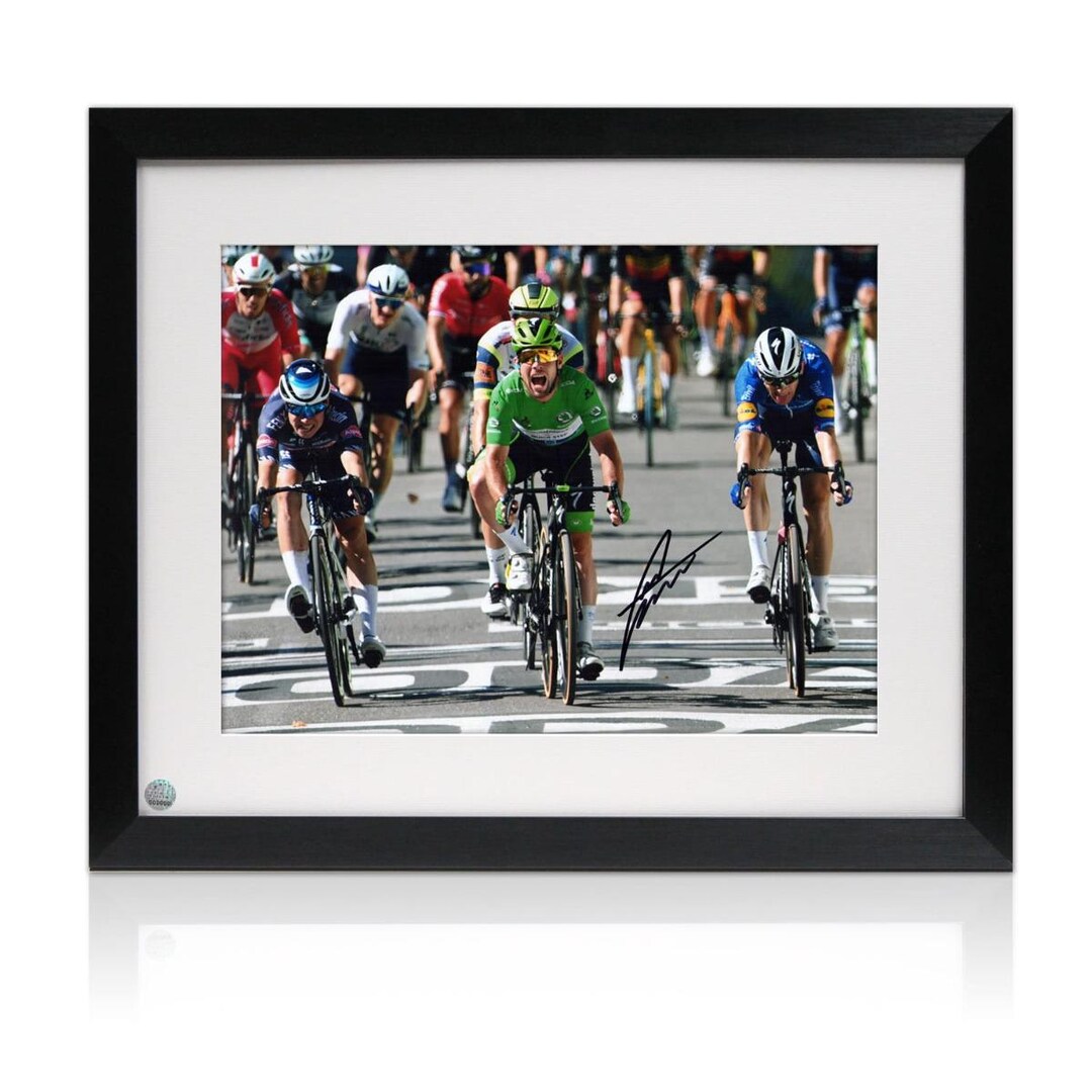 Mark Cavendish Signed Cycling Photo: 34th Stage Victory Finish Line ...