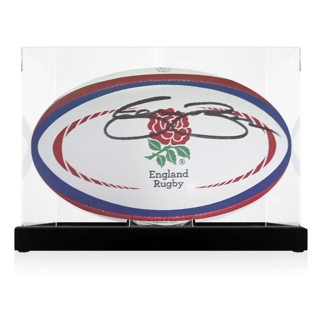 Jason Robinson Signed England Rugby Ball. Display Case - Etsy