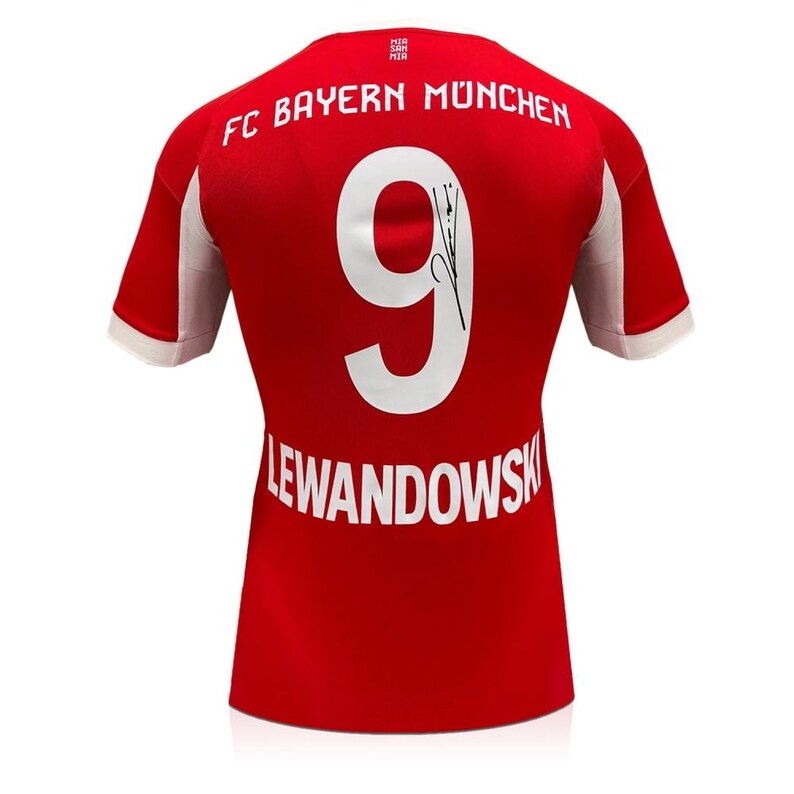Robert Lewandowski Signed Bayern Munich 2025-26 Football Shirt. Icon ...