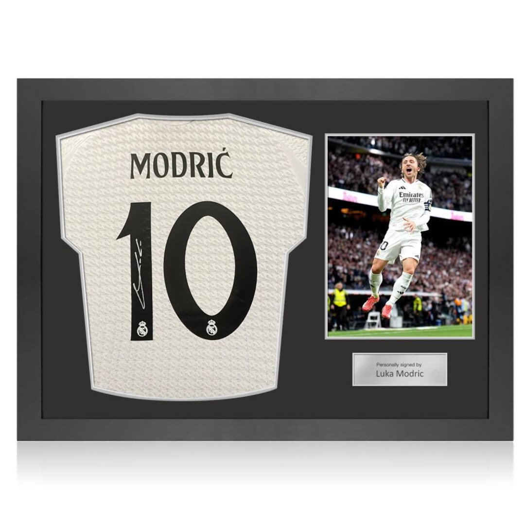 Luka Modric Signed Real Madrid 2024-25 Authentic Football Shirt. Icon ...