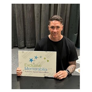 Fernando Torres Signed Atletico Madrid Football Photo: Europa Trophy ...