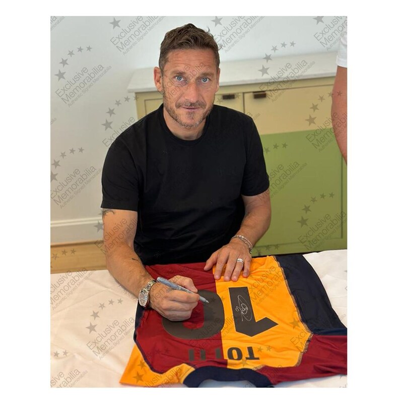 Francesco Totti Signed AS Roma 2001-02 Football Shirt. Icon Frame - Etsy