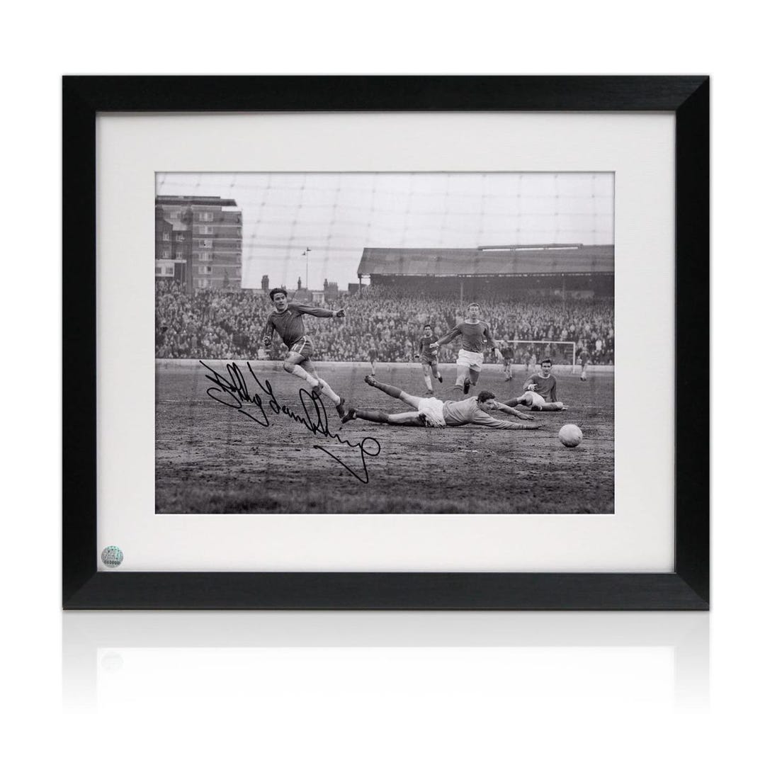 Bobby Tambling Signed Chelsea Football Photo: Goal Vs West Brom. Framed ...