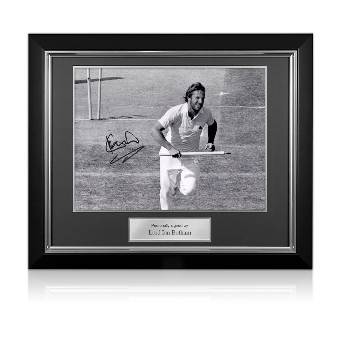 Ian Botham Signed England Cricket Photo: Ashes Hero. Deluxe Frame - Etsy