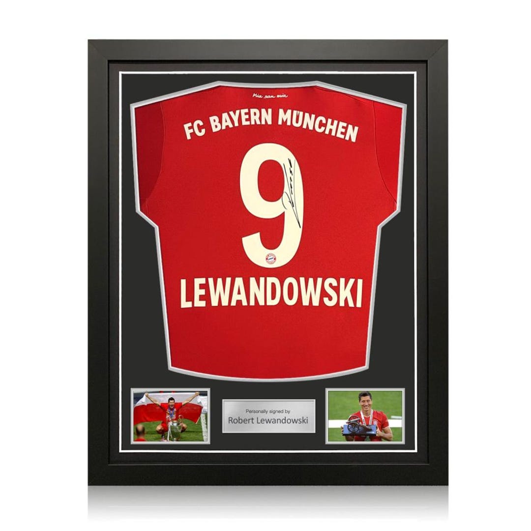 Robert Lewandowski Signed Original Bayern Munich 2019-20 Home Football ...