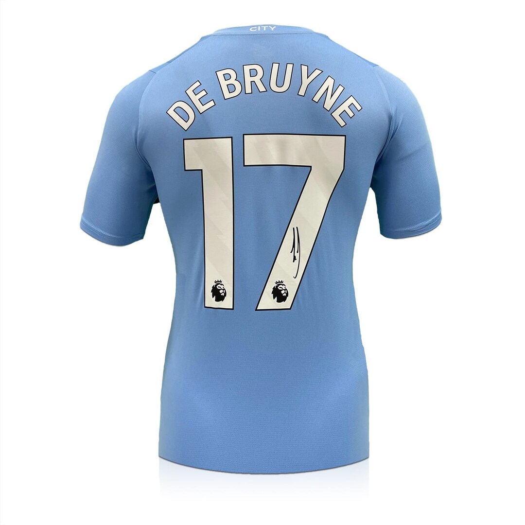 Kevin De Bruyne Signed Manchester City 2023-24 Football Shirt - Etsy