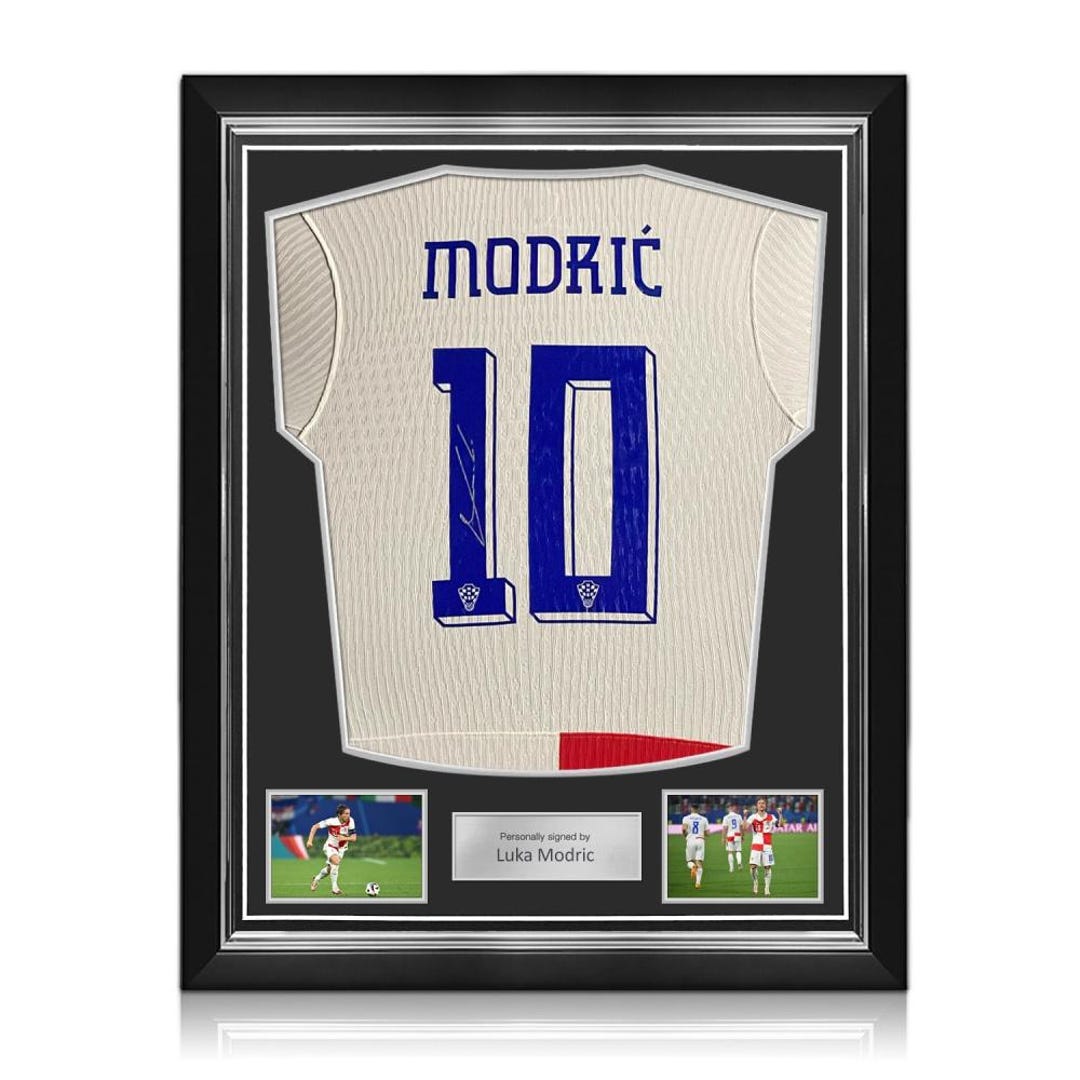 Luka Modric Signed Croatia 2024 Authentic Match Home Football Shirt ...