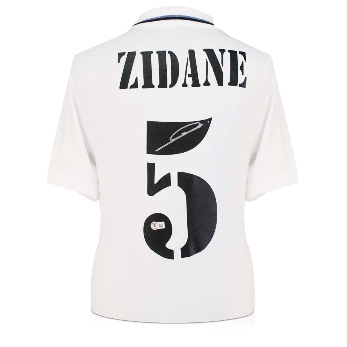 Zinedine Zidane Signed Real Madrid 2022-23 Home Football Shirt. Icon ...