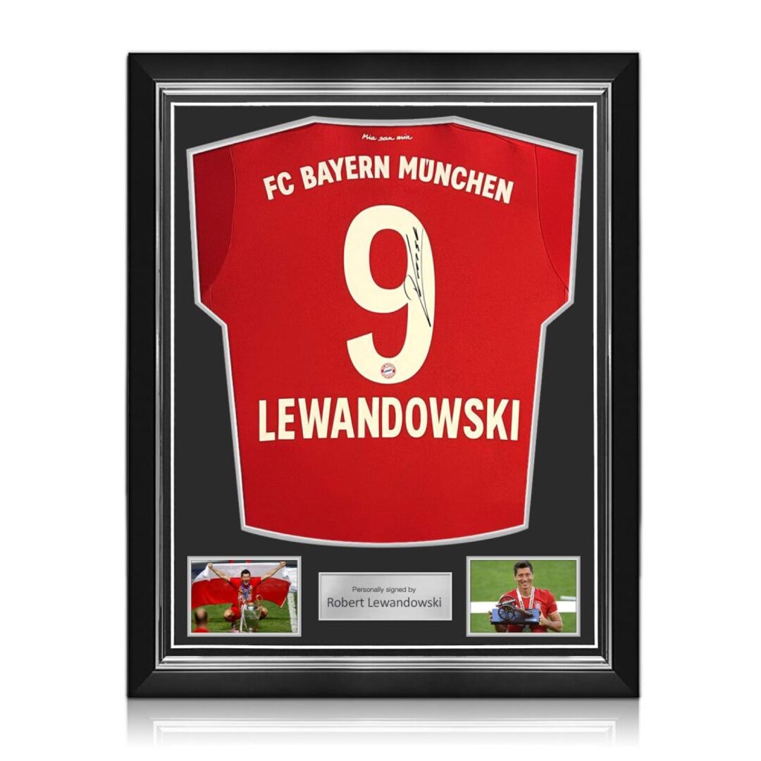 Robert Lewandowski Signed Original Bayern Munich 2019-20 Home Football ...