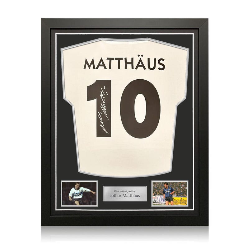 Lothar Matthäus Inter Milan 1990 Away Football Shirt. Standard Frame - Etsy