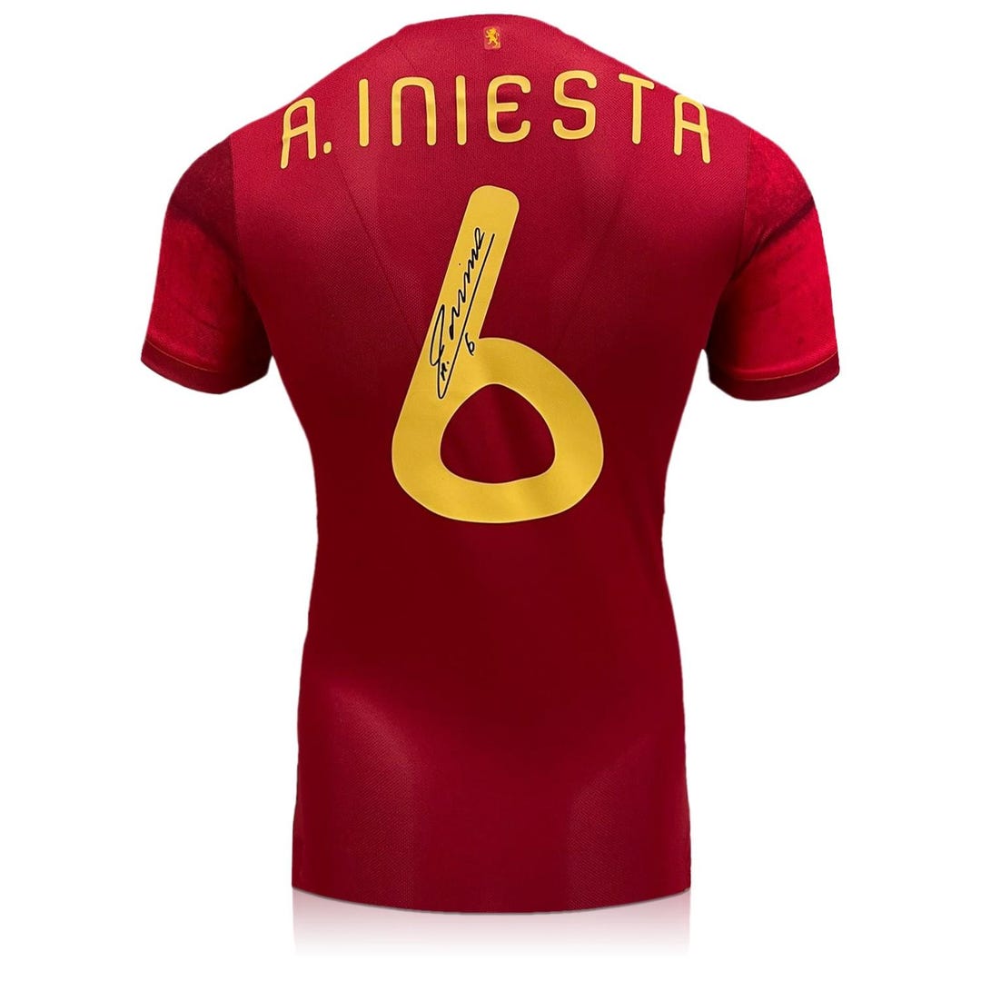 Andres Iniesta Signed Spain 2020 Football Shirt - Etsy