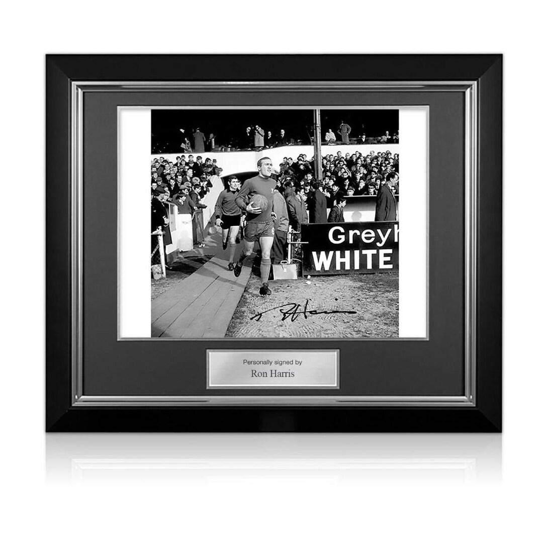 Ron Harris Signed Chelsea Photo: Vs Preston North End. Deluxe Frame - Etsy