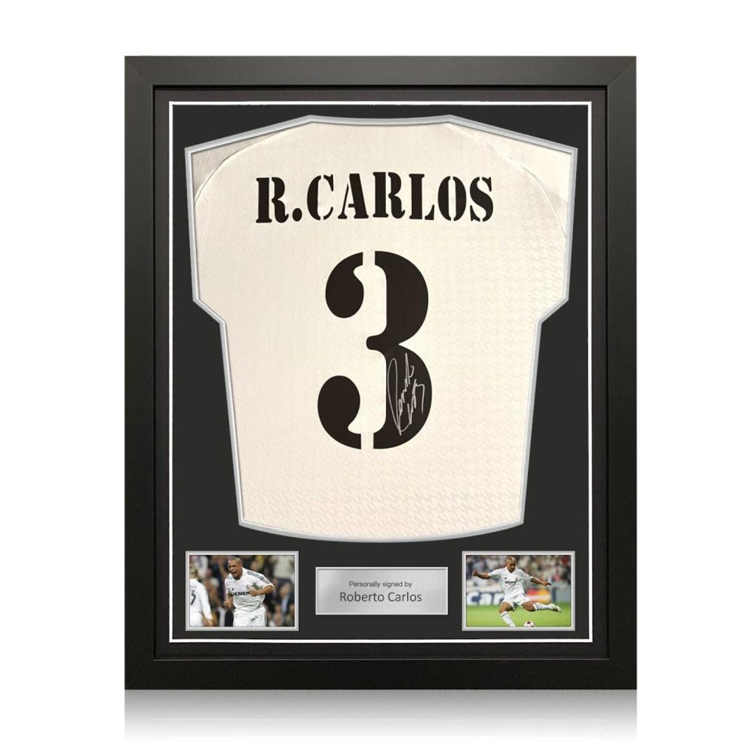 Roberto Carlos Signed Real Madrid 2024-25 Football Shirt. Standard ...