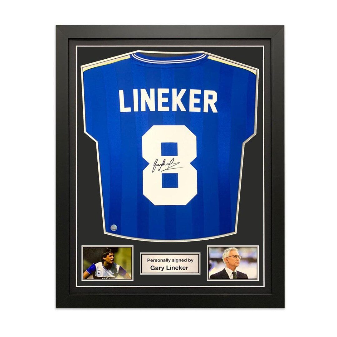 Gary Lineker Signed Everton 1985-86 Football Shirt. Standard Frame - Etsy