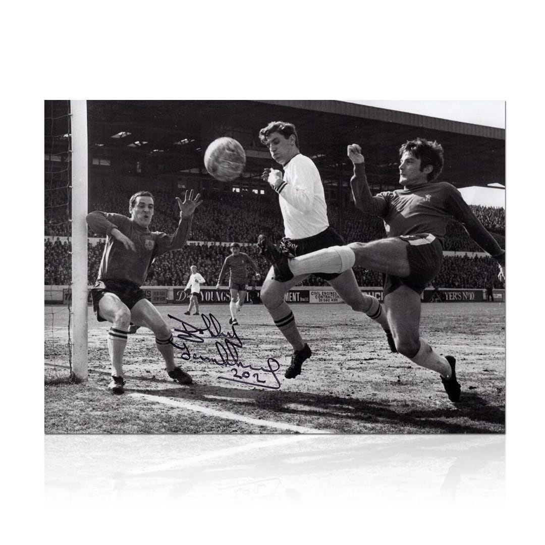 Bobby Tambling Signed Chelsea Football Photo: 1969 Shot at Goal - Etsy