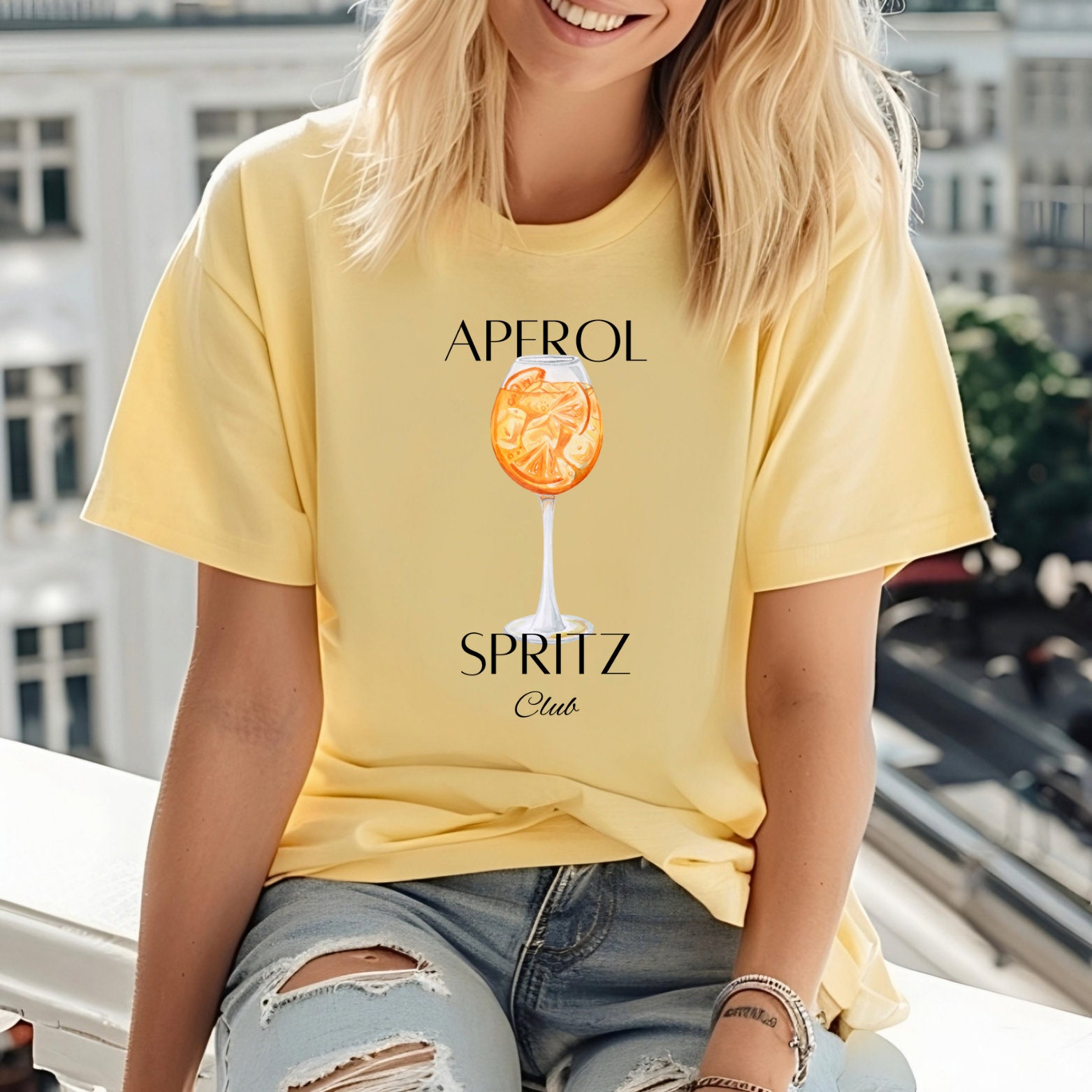 Aperol Spritz Club T-shirt | Aperol Tee | Womens Clothing | Summer Tee ...