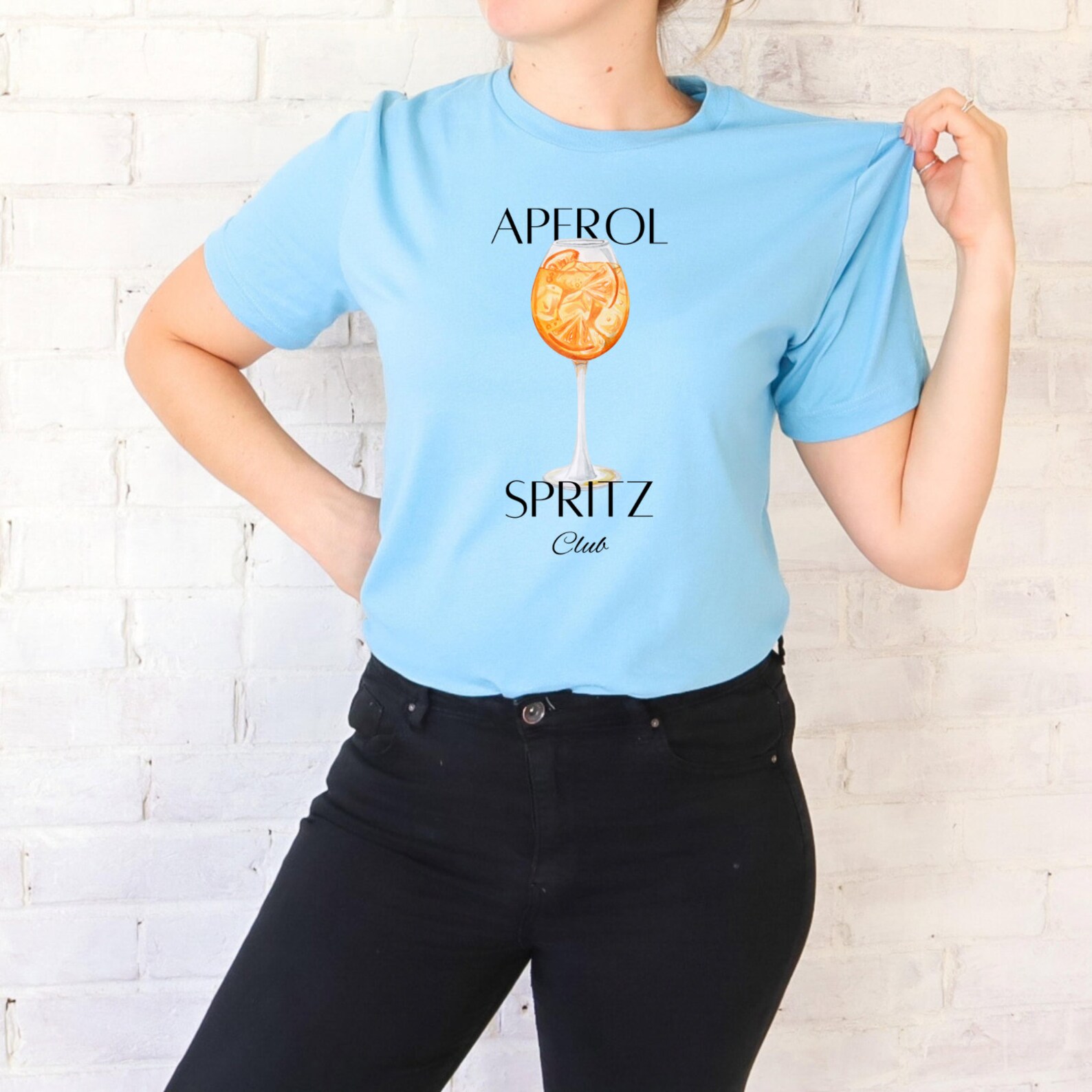 Aperol Spritz Club T-shirt | Aperol Tee | Womens Clothing | Summer Tee ...