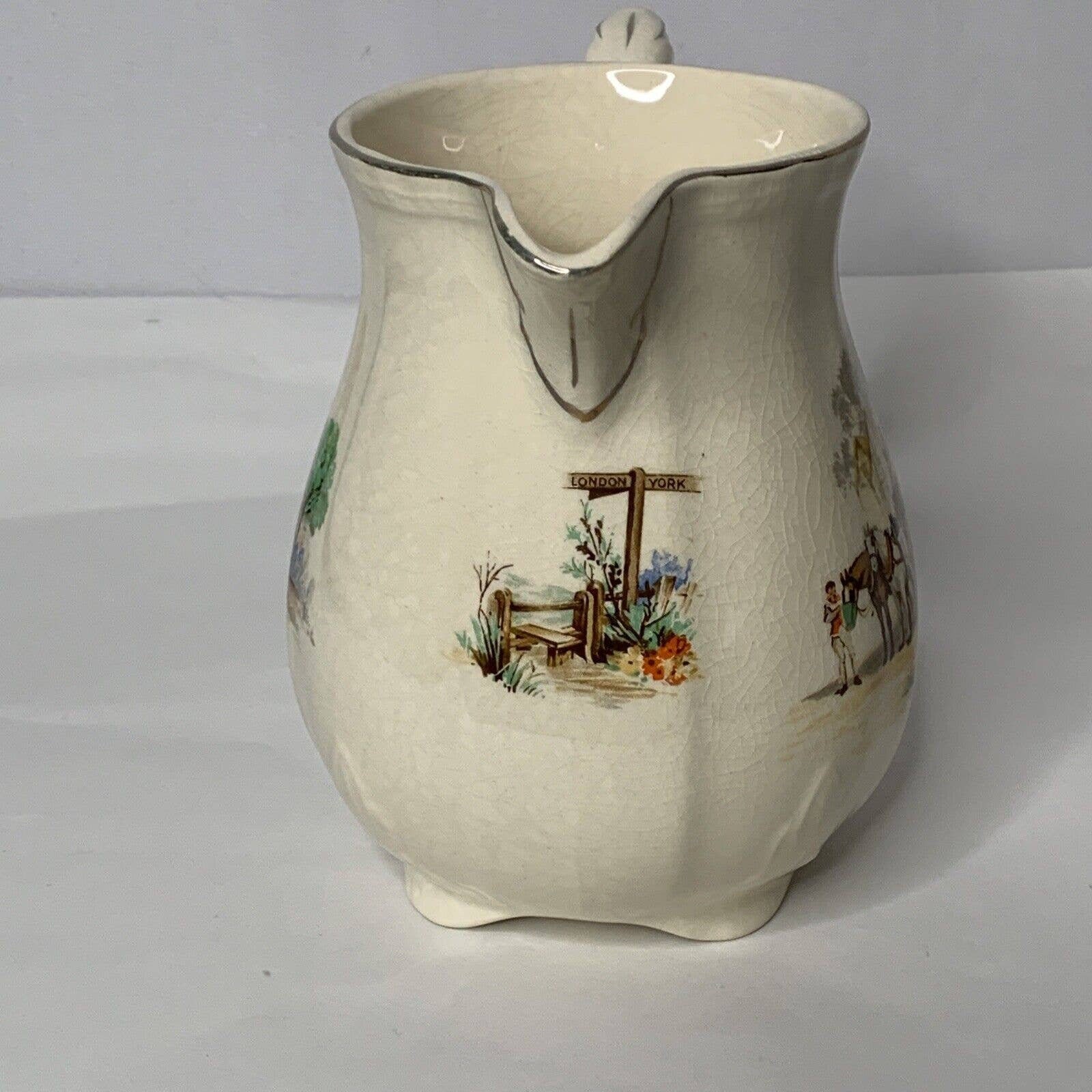 Alfred Meakin England Pitcher - English Countryside With Horses. Great ...