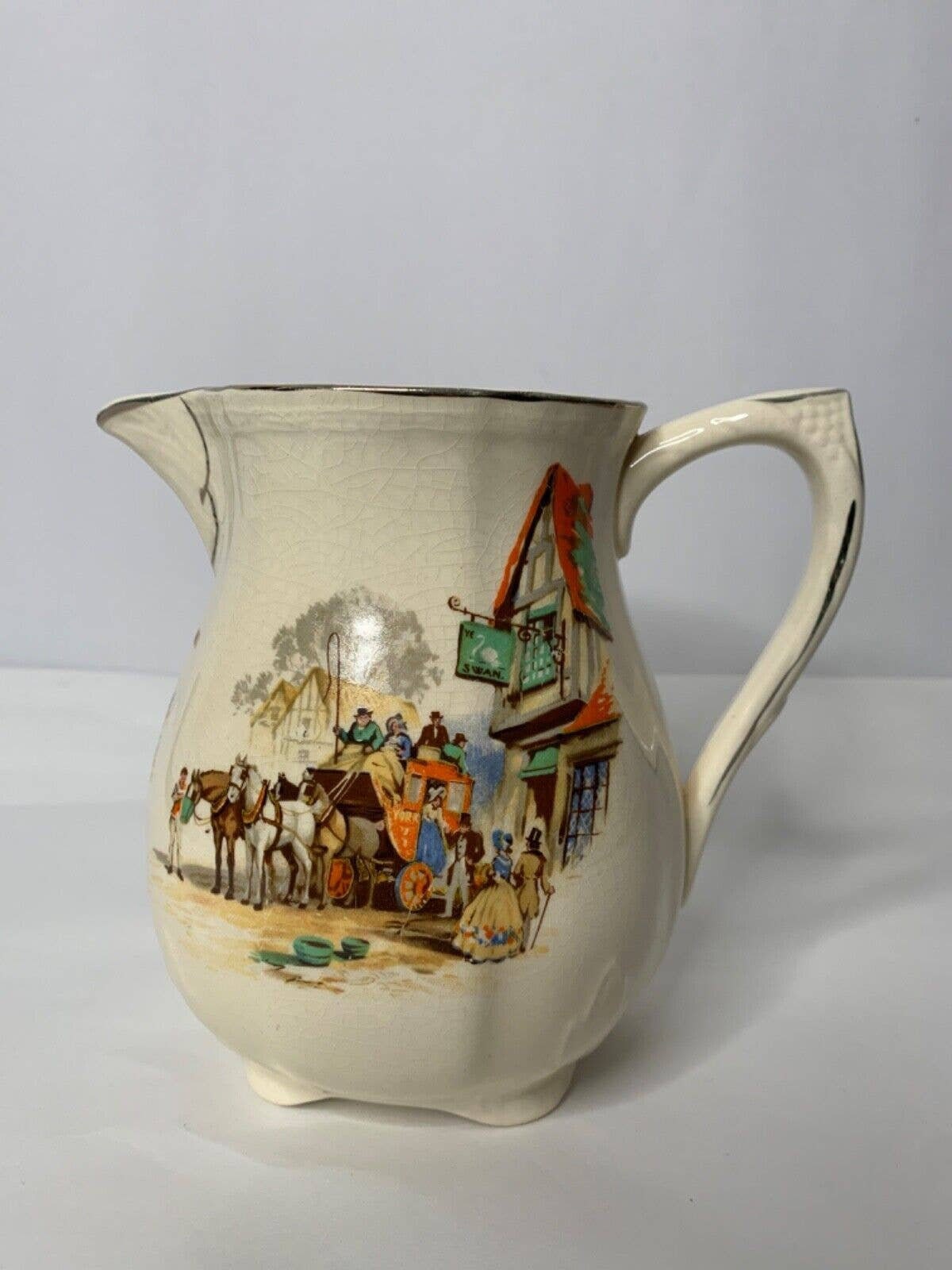 Alfred Meakin England Pitcher - English Countryside With Horses. Great ...