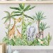 Sarfari Animals Jungle Themed Wall Stickers Wall Decor Nursery Wall Art ...