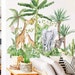 Sarfari Animals Jungle Themed Wall Stickers Wall Decor Nursery Wall Art ...