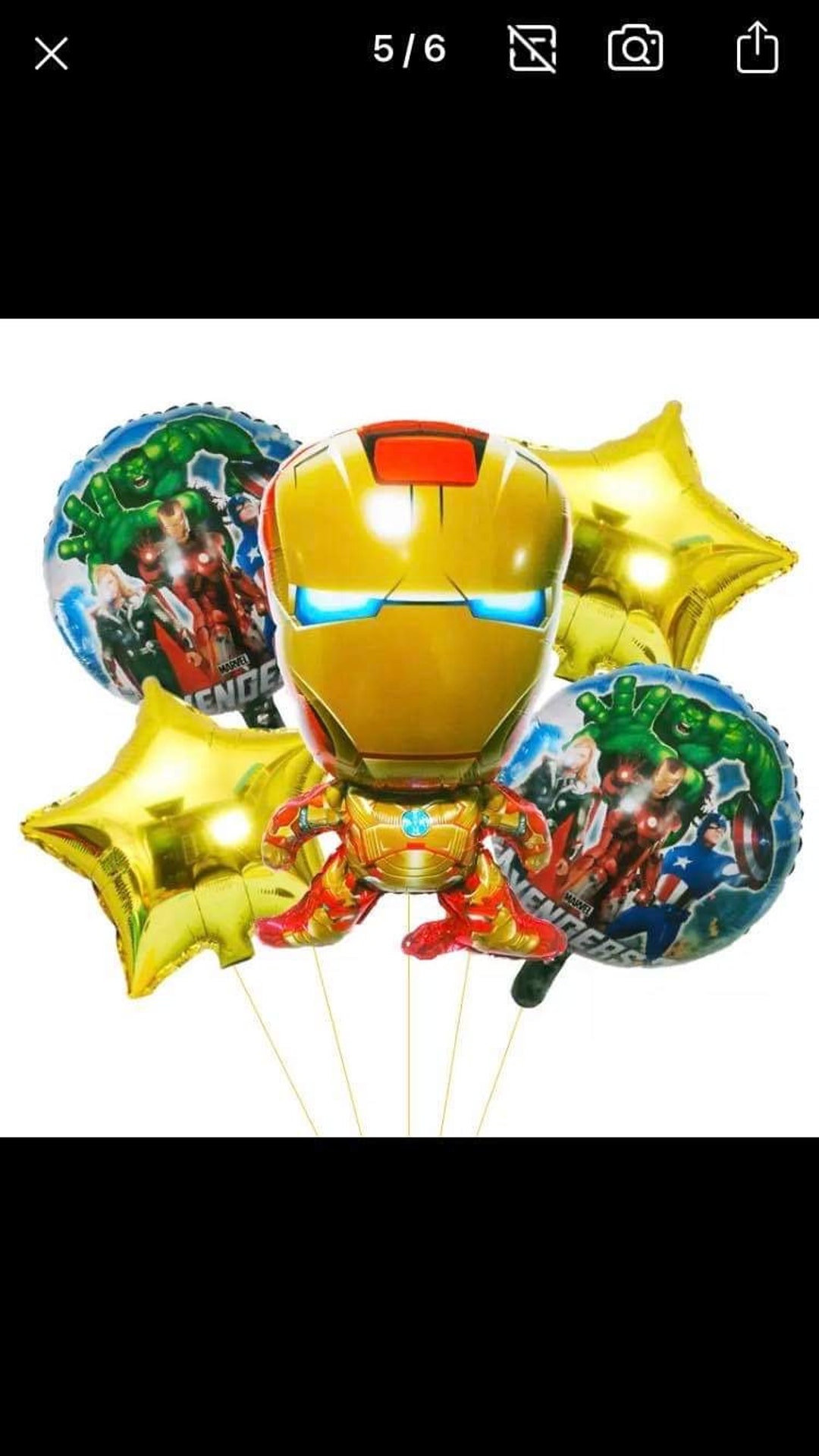5 Piece Set Marvel Avengers Birthday Balloon Set Party - Etsy