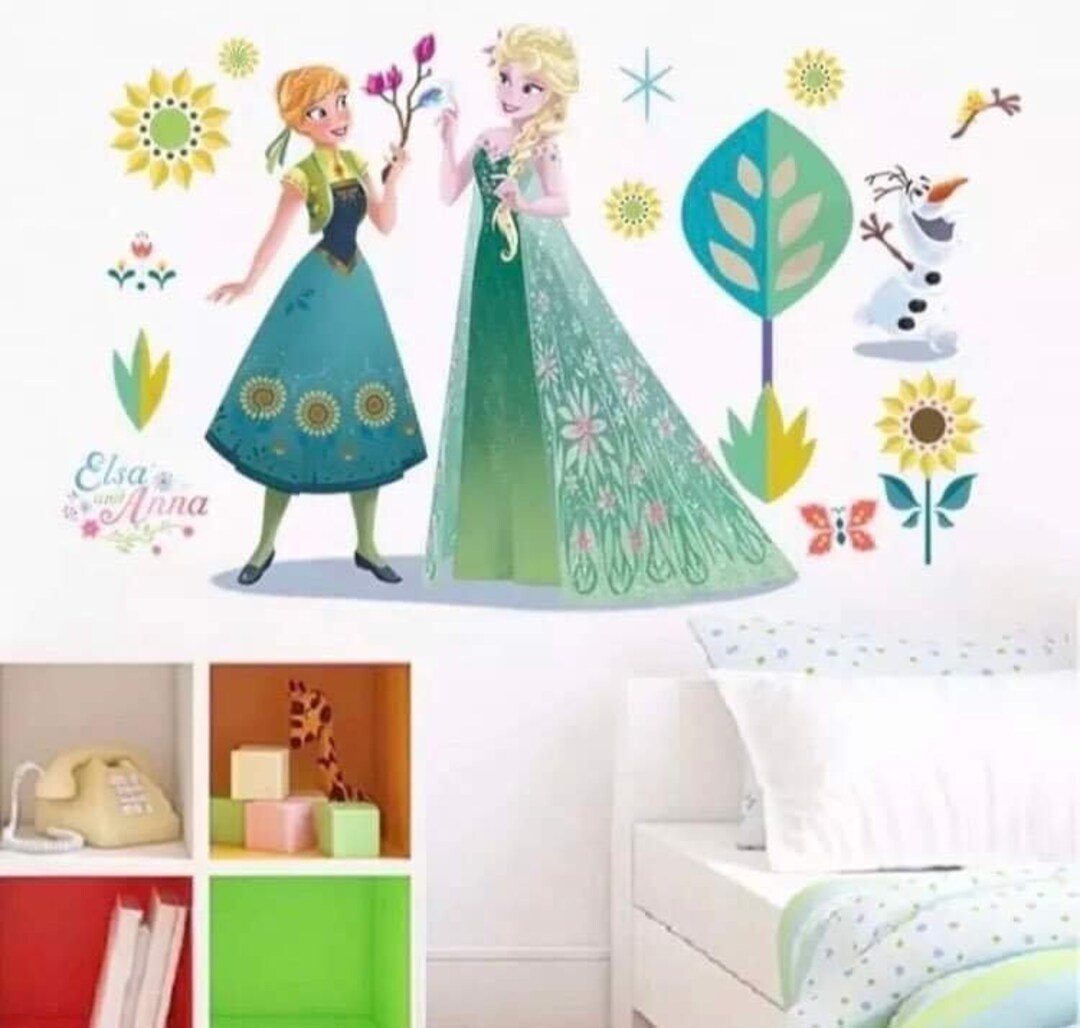 Disney Frozen 2 3D Vinyl Removeable Wall Sticker/wall Decor/nursery ...
