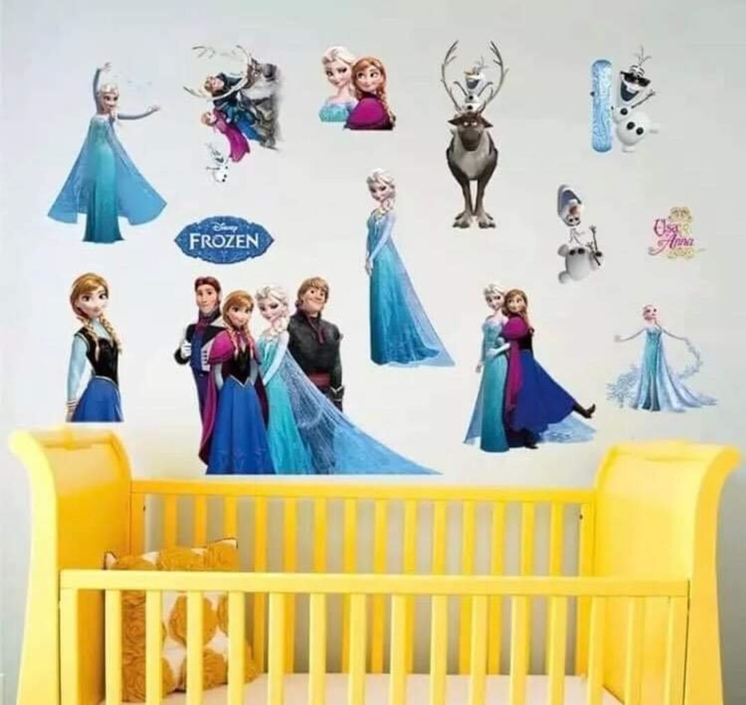 Disney Frozen 2 3D Vinyl Removeable Wall Stickers/wall Art/elsa Anna - Etsy