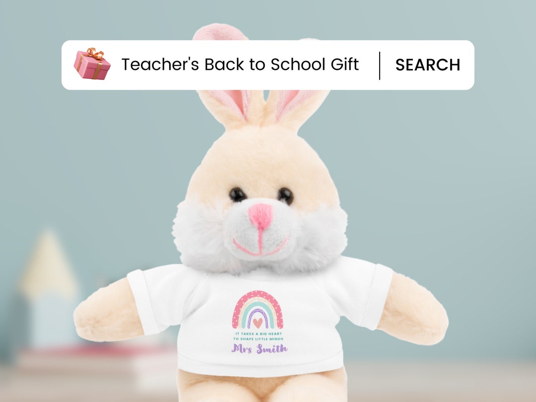 Personalized Stuffed Animals With Tee Custom Teacher Plush - Etsy
