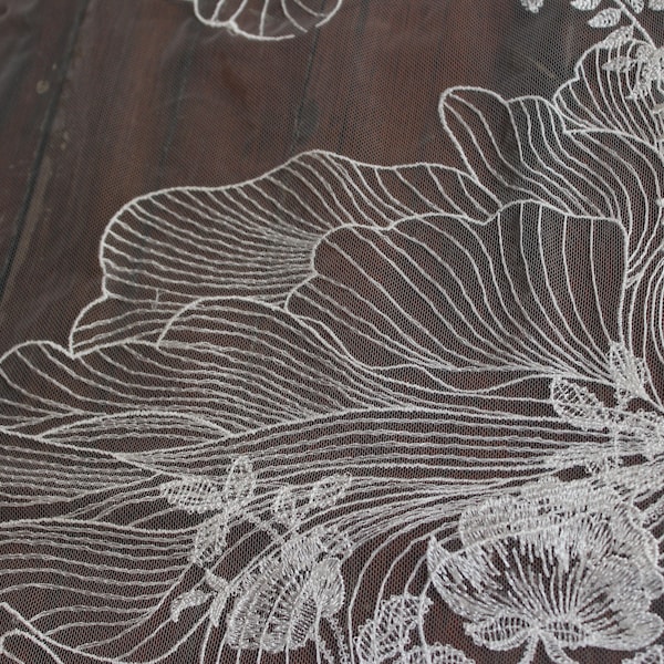 White Lace Fabric - Etsy